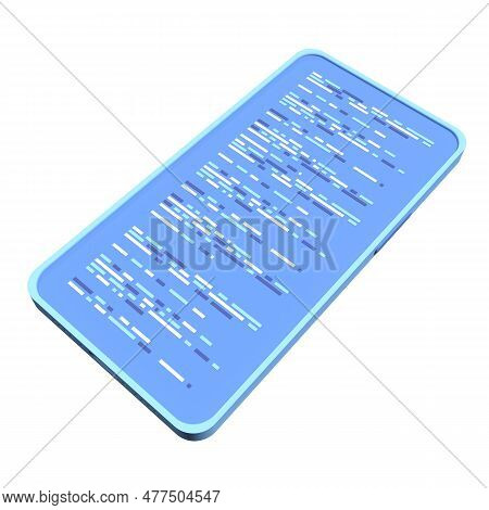 D Mobile Phone Syntax Image Photo Free Trial Bigstock