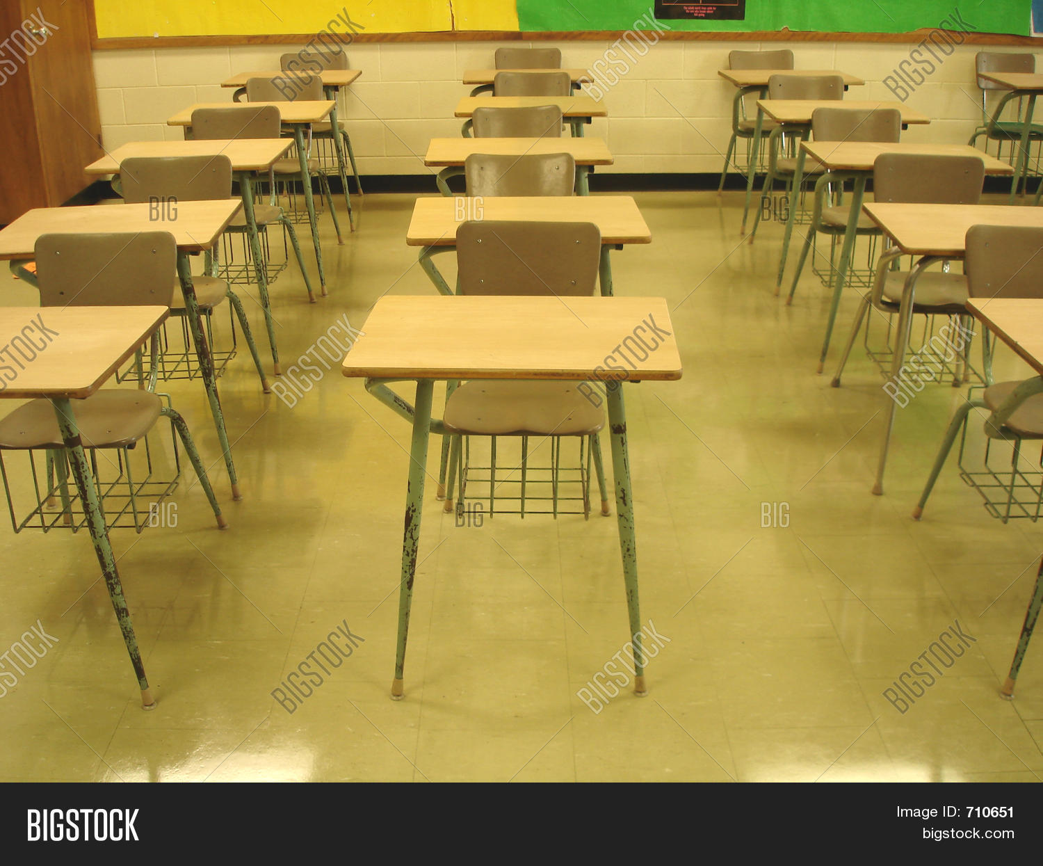 Classroom Desks Image & Photo | Bigstock