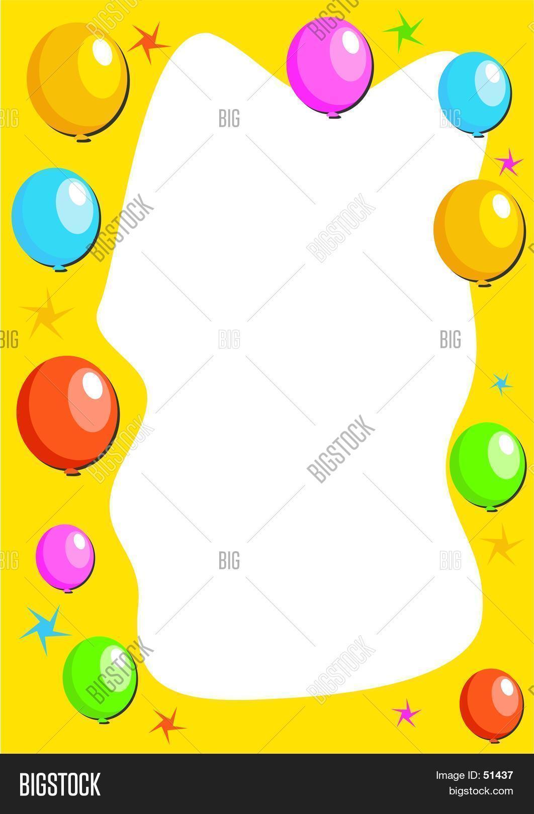 Balloon Border Stock Photo & Stock Images | Bigstock