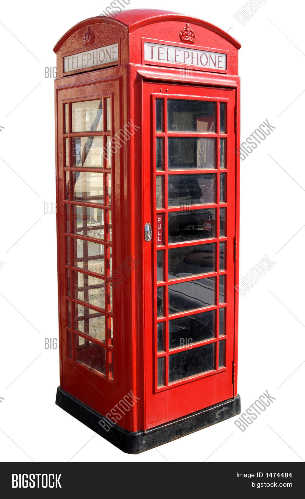 Classic Red British Telephone Box Image & Photo | Bigstock