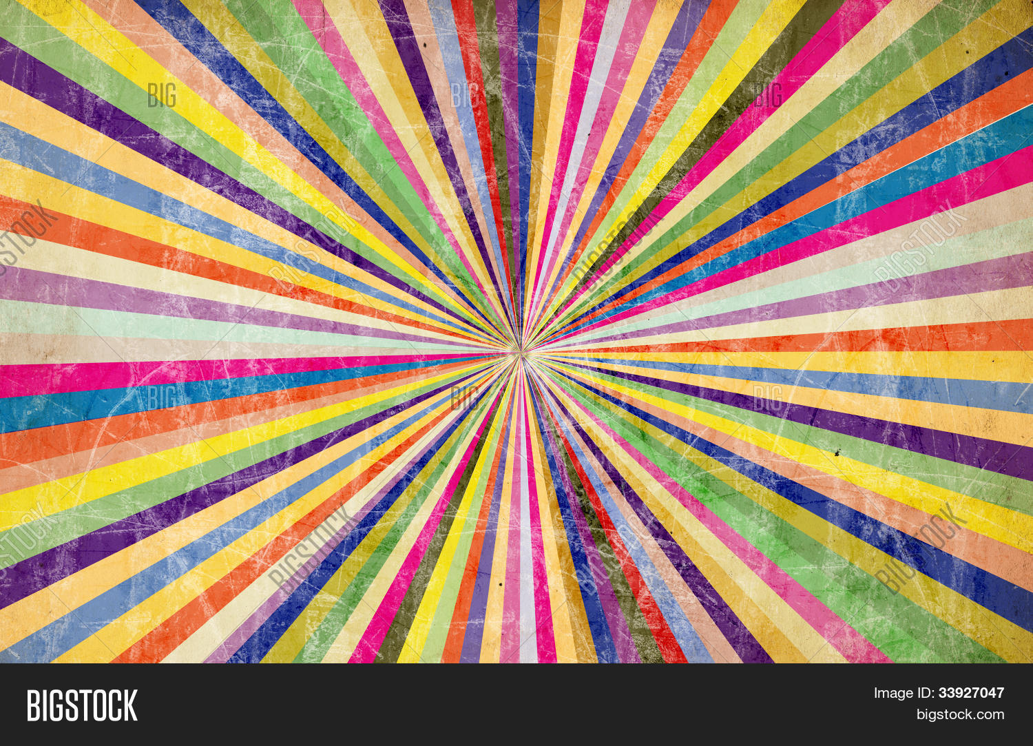 Retro Rainbow Sunray Background Image And Photo Bigstock