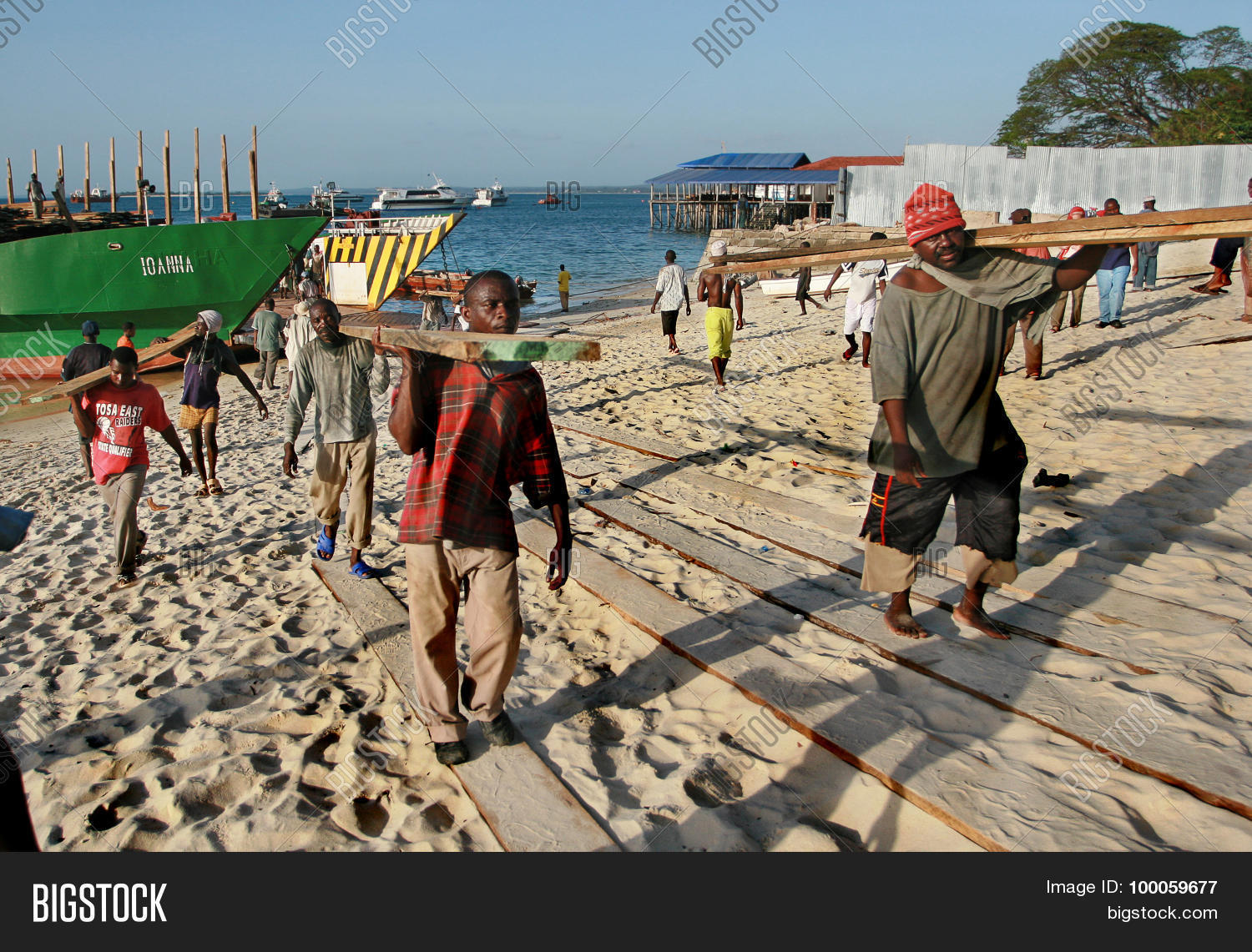 African Longshoremen Image & Photo (Free Trial) | Bigstock