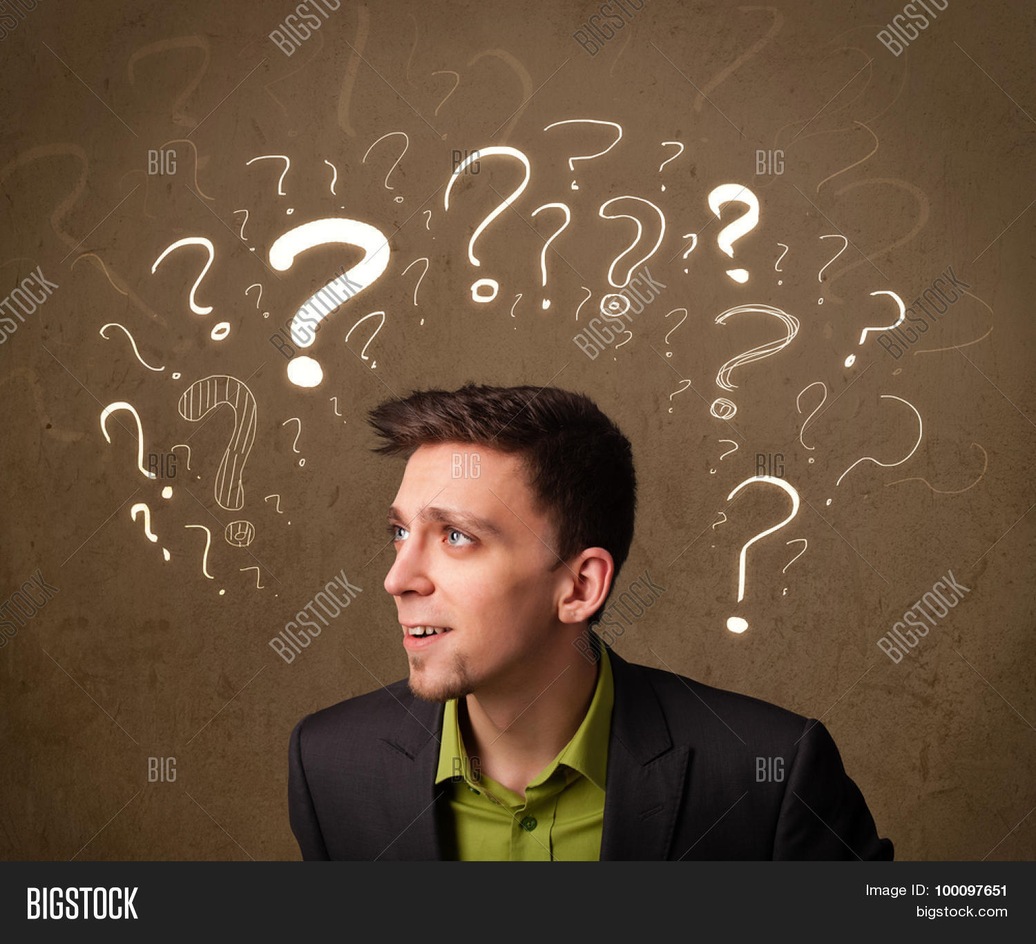 Young Man Question Image & Photo (Free Trial) | Bigstock