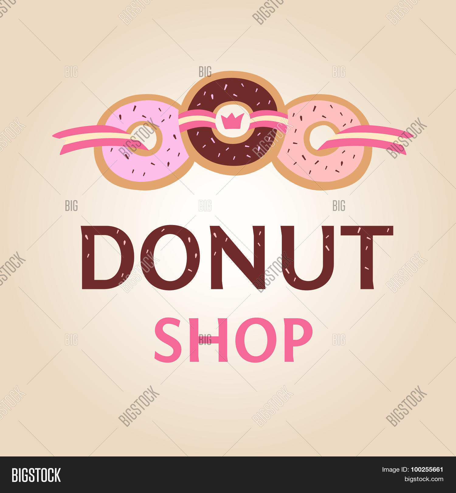 Template Logo Donut Vector & Photo (Free Trial) | Bigstock