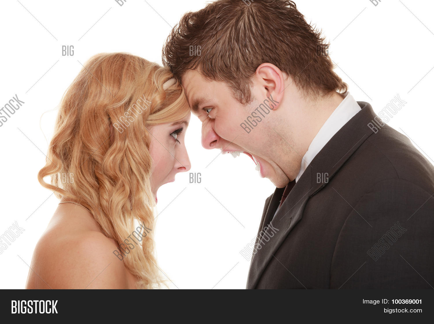 Angry Woman Man Image & Photo (Free Trial) | Bigstock