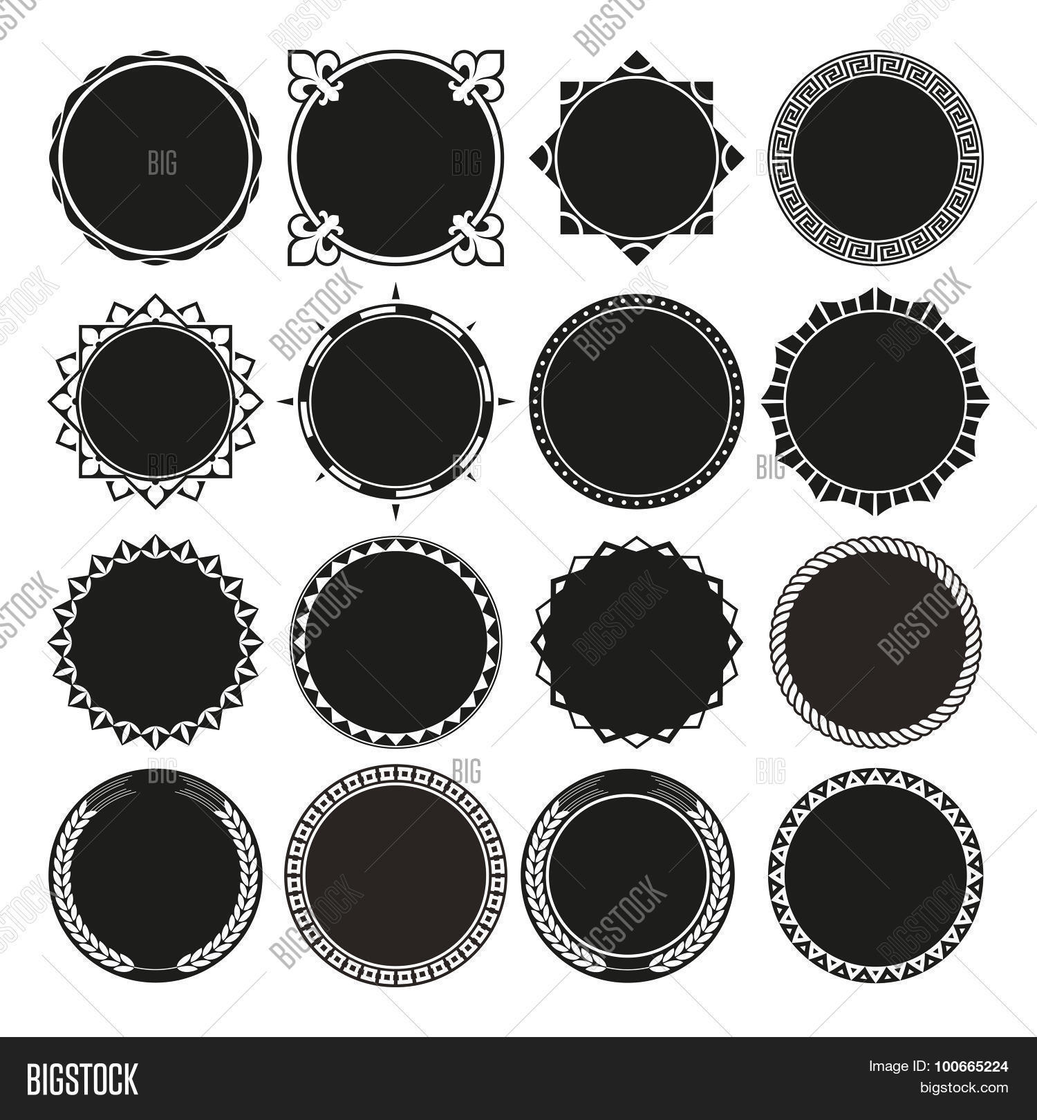 Collection Round Vector & Photo (Free Trial) | Bigstock