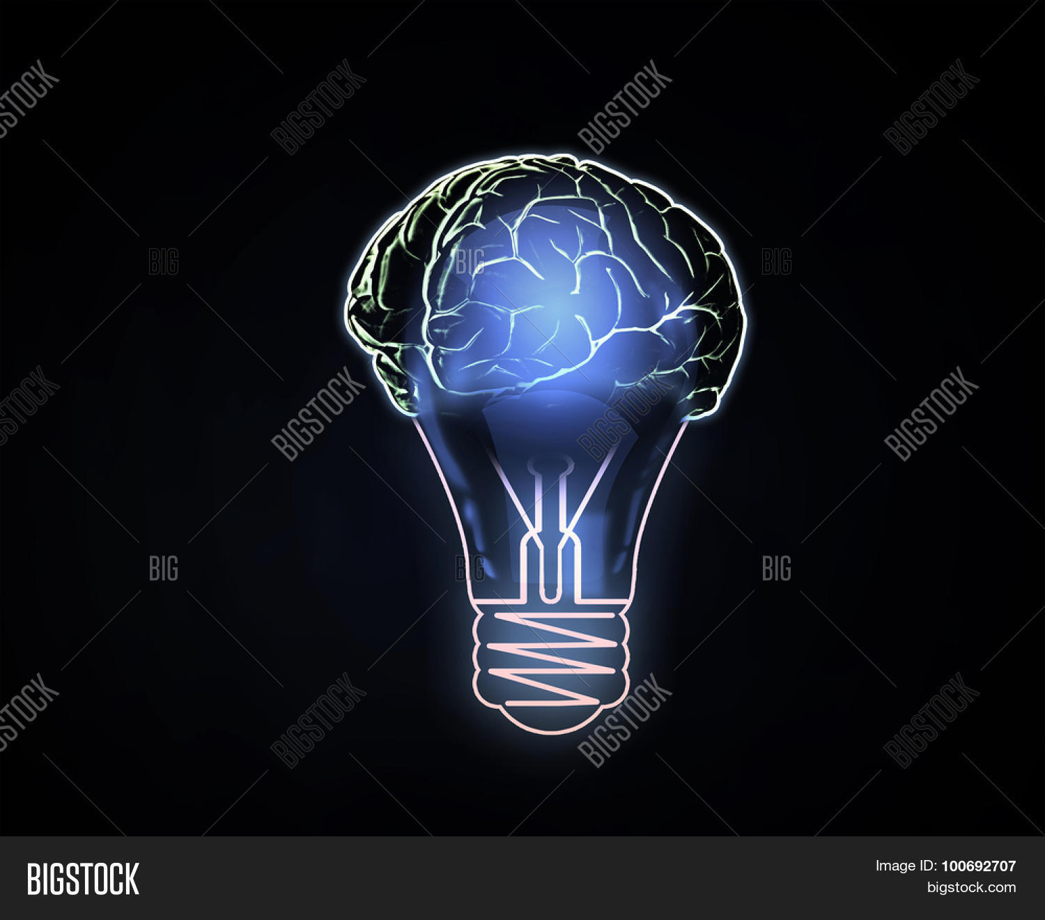 Human Brain Glowing Image & Photo (Free Trial) | Bigstock