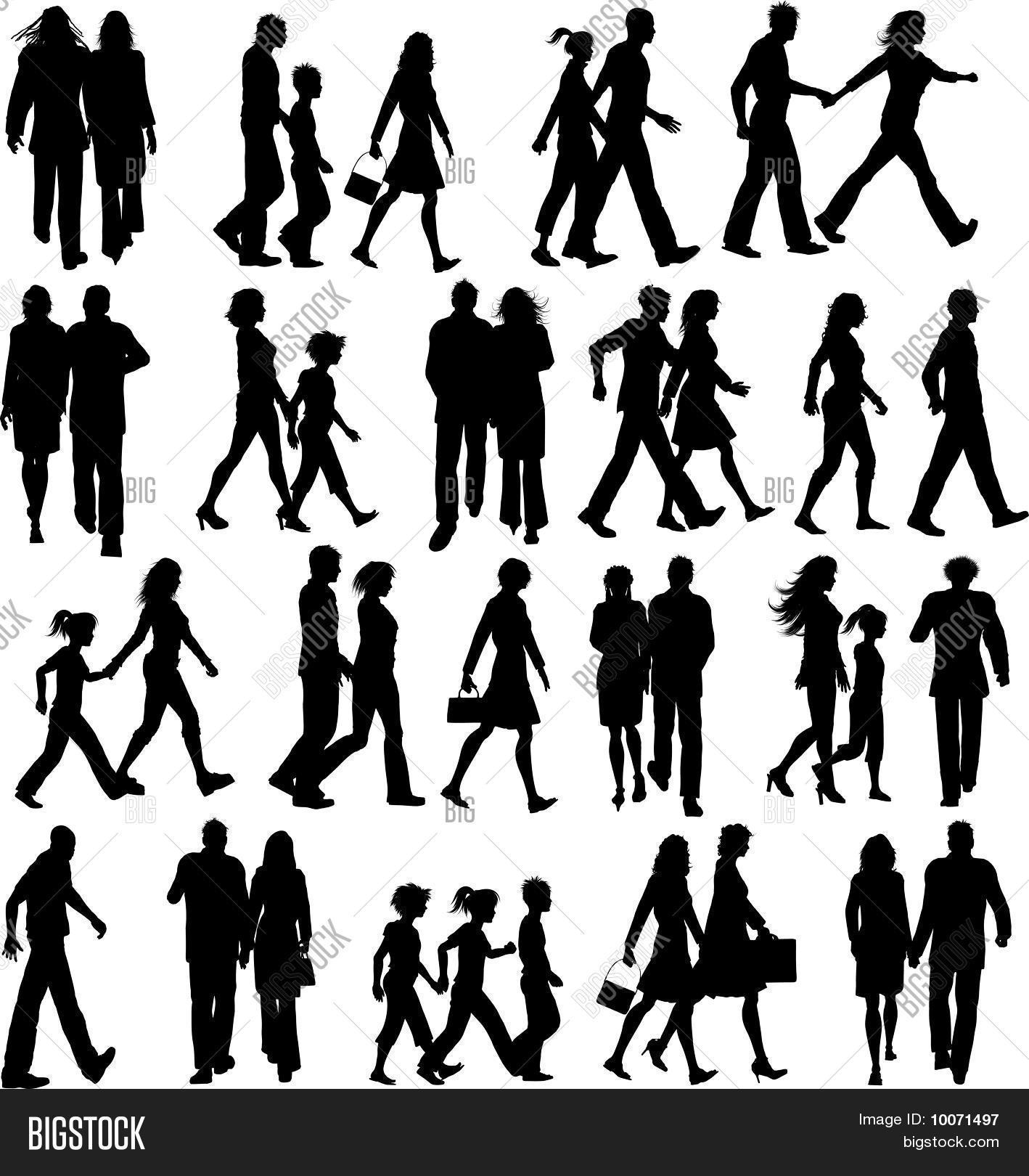 People Walking Vector & Photo (Free Trial) | Bigstock