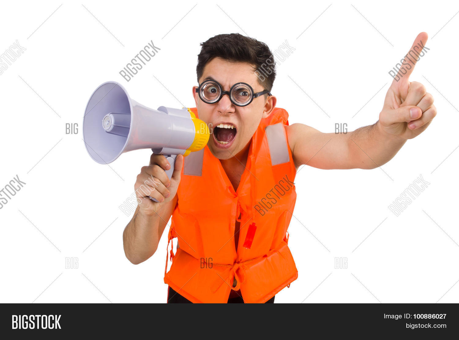 Funny Man Wearing Vest Image & Photo (Free Trial) | Bigstock