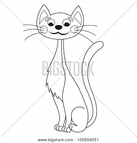 Cartoon Skinny Cat