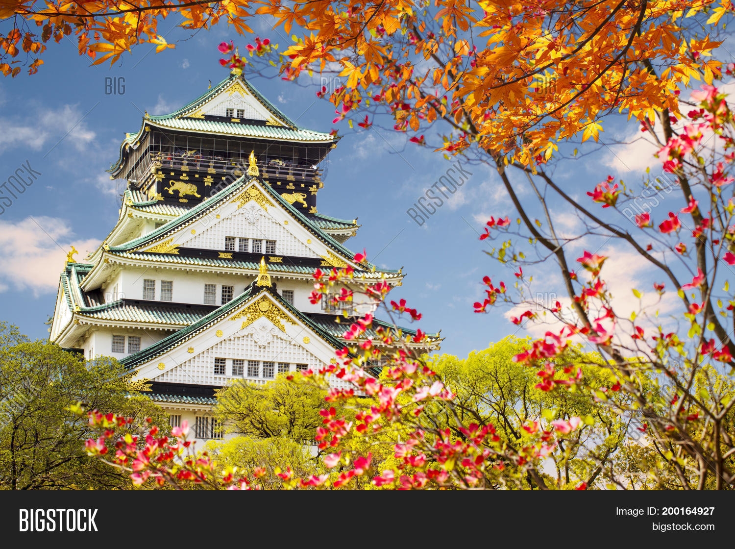 Beautiful Osaka Castle Image & Photo (Free Trial) | Bigstock