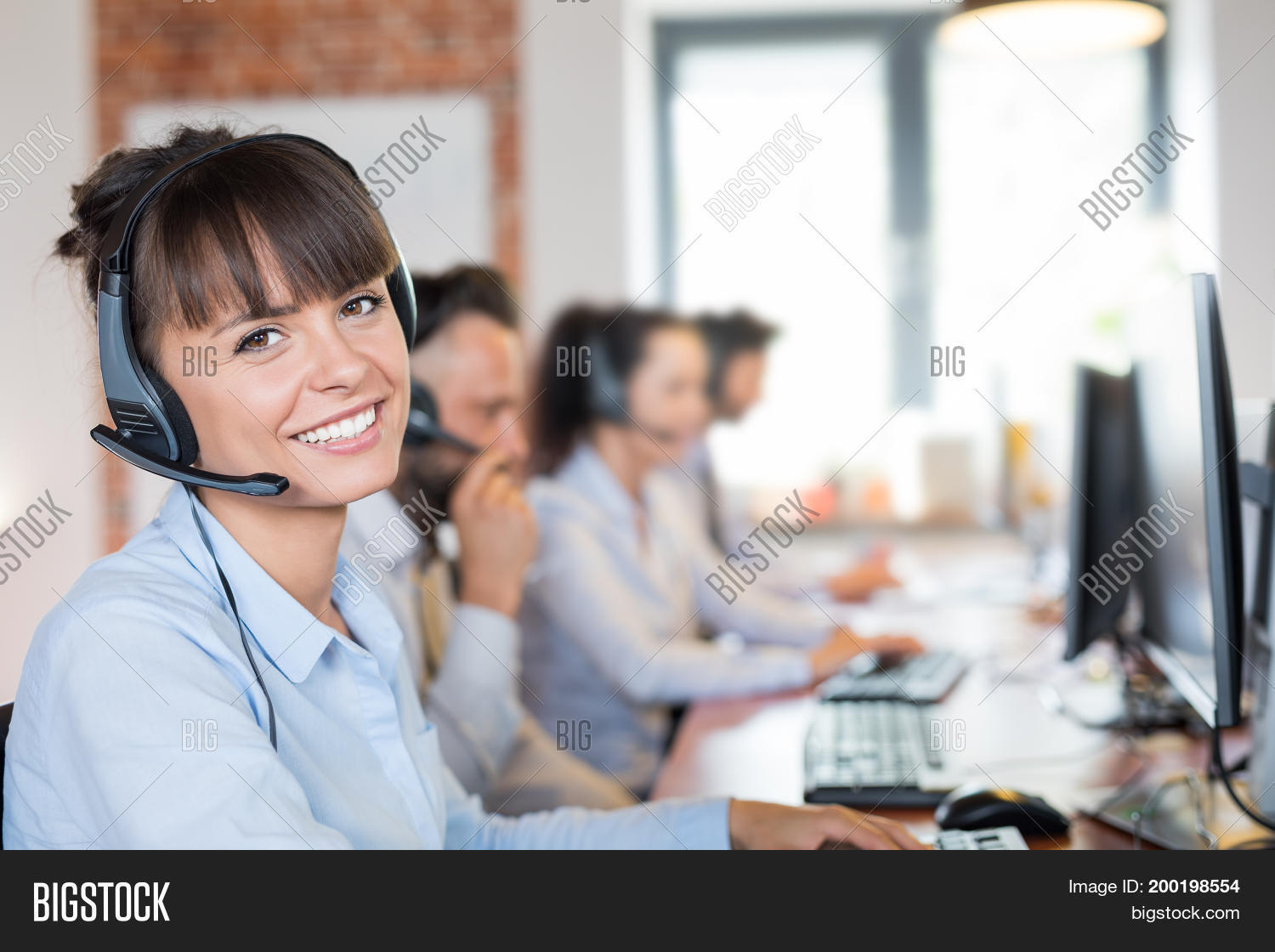 Call Center Worker Image & Photo (Free Trial) | Bigstock