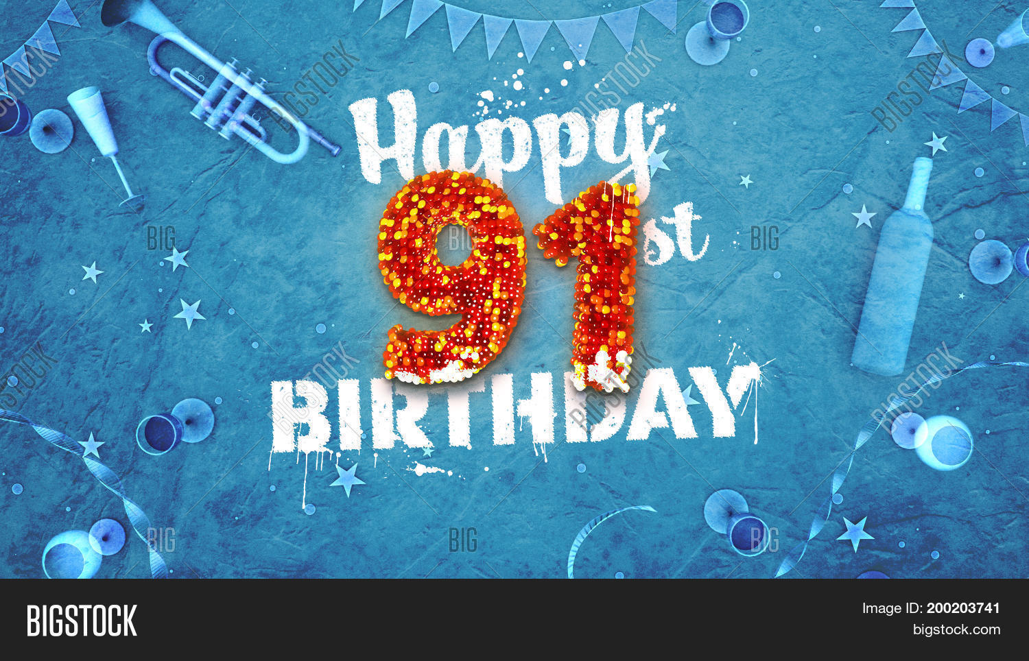 Happy 91St Birthday Image & Photo (Free Trial) | Bigstock