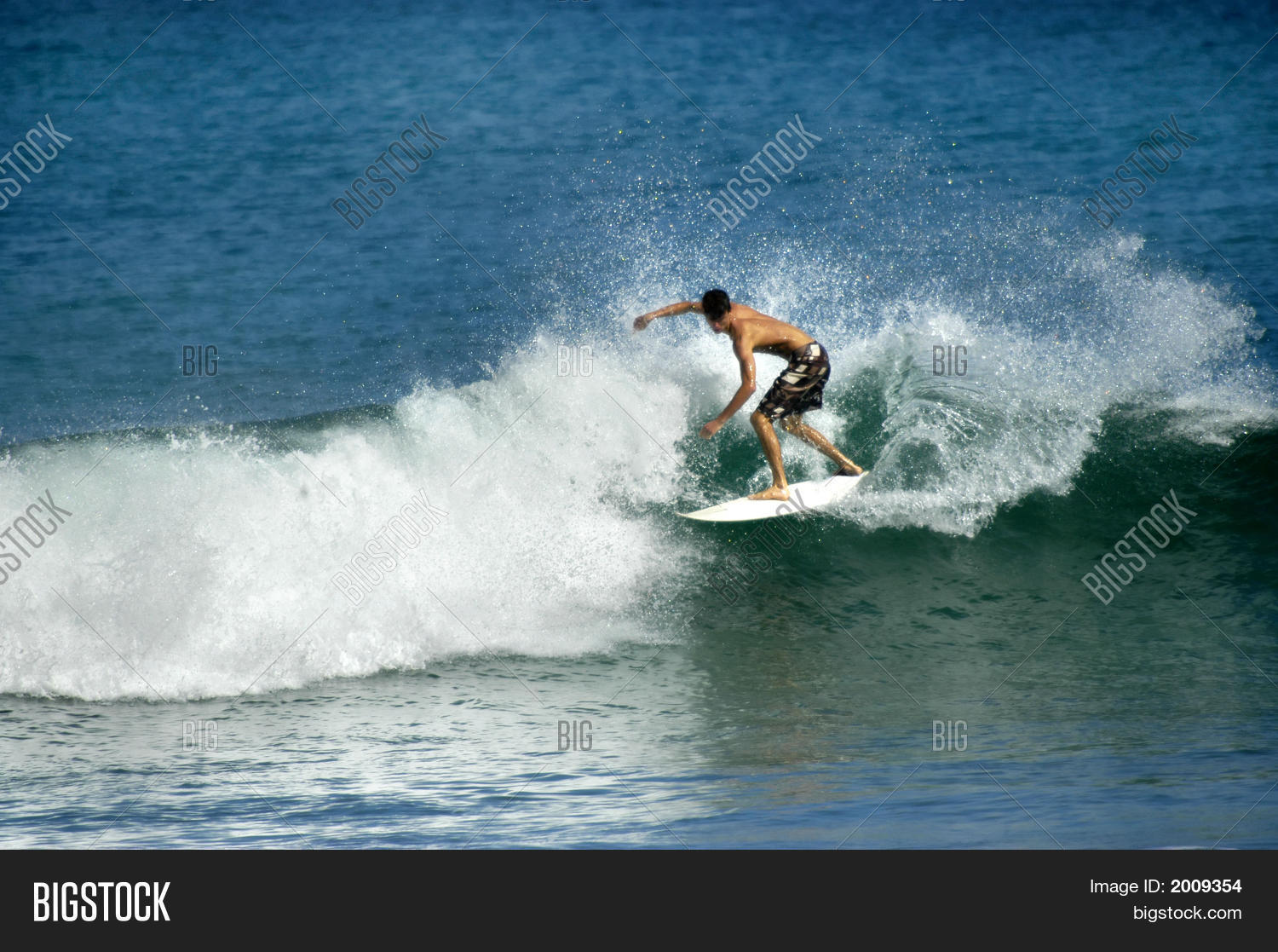 Blue Waves Rider Image & Photo (Free Trial) | Bigstock
