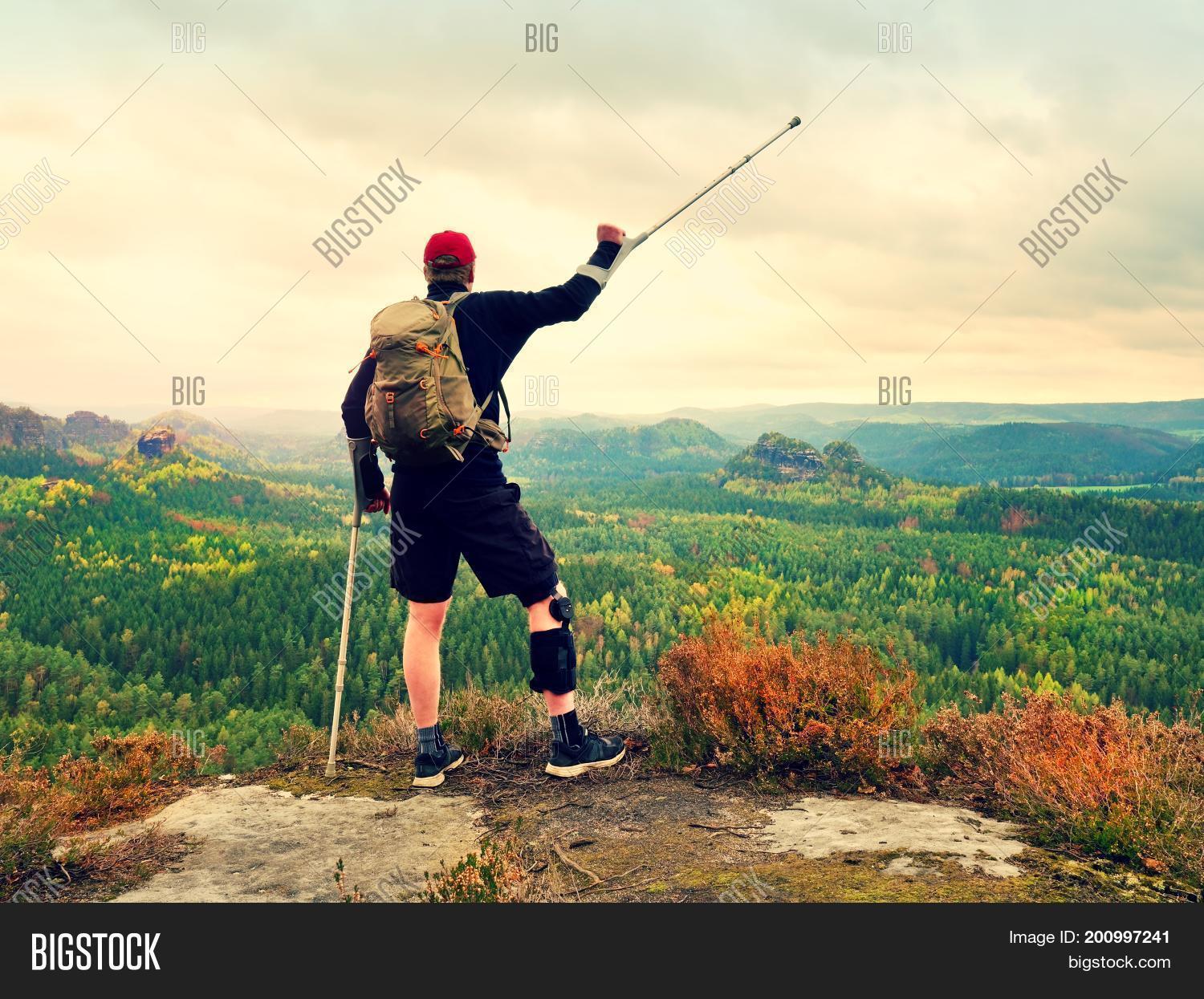 Happy Man Hiker Image & Photo (Free Trial) | Bigstock