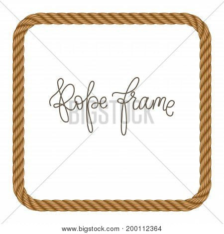 Rope Vector Frame Vector & Photo (Free Trial) | Bigstock