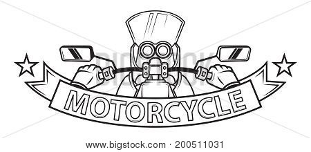 Motorcycle Ribbon Vector & Photo (Free Trial) | Bigstock
