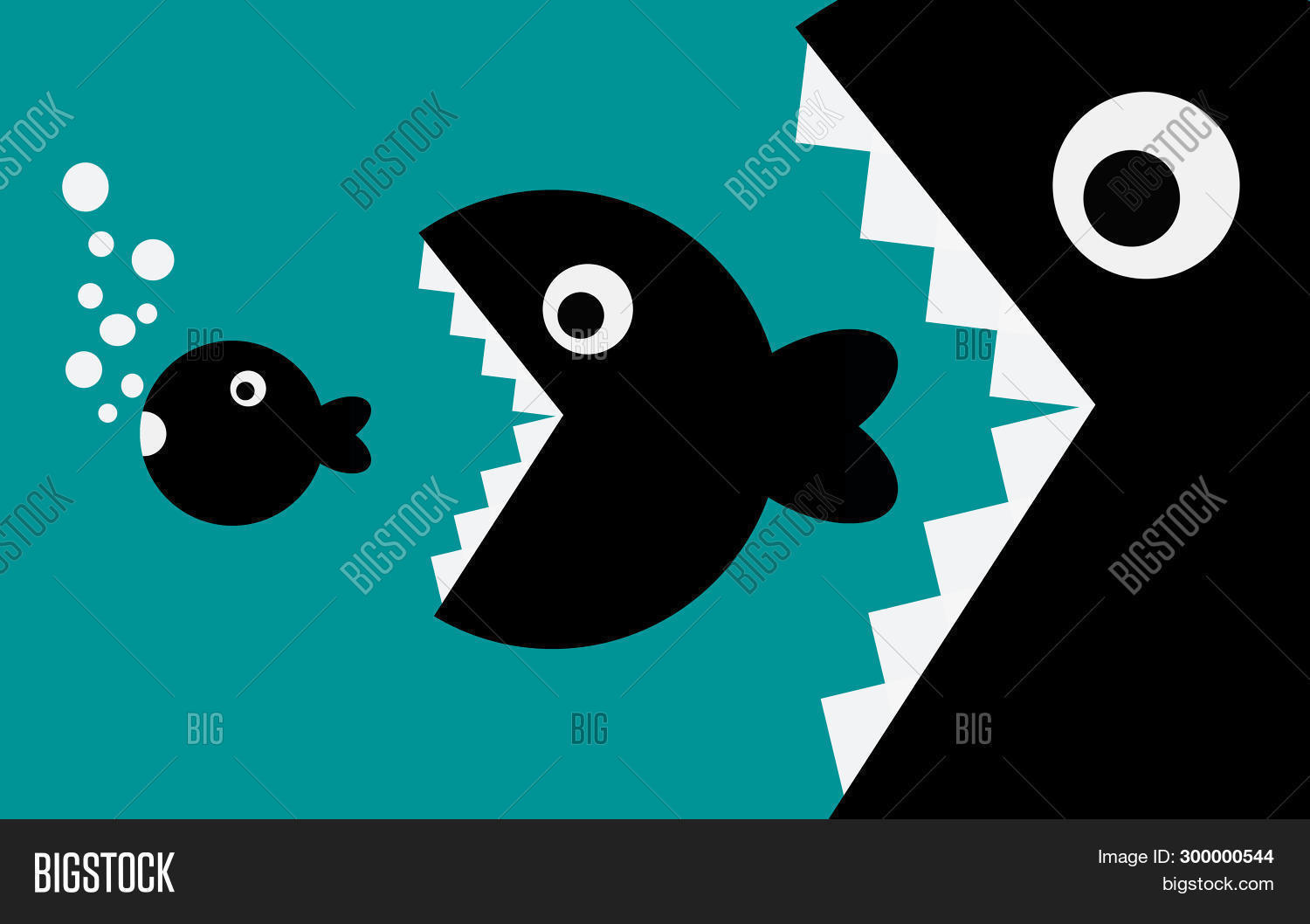 Fish Eating Smaller Fish