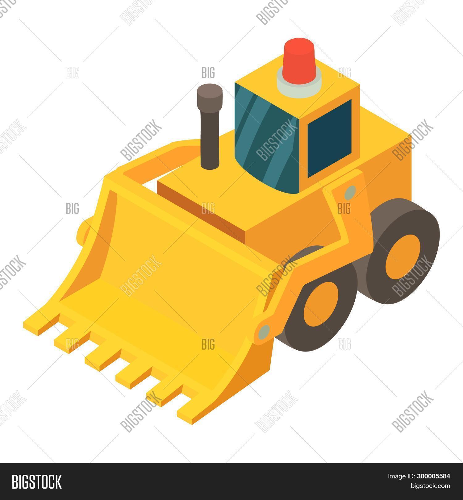 Bulldozer Icon. Image & Photo (Free Trial) | Bigstock