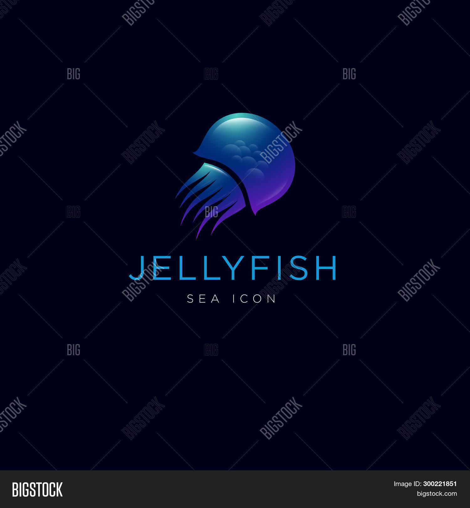 Jellyfish Logo. Vector & Photo (Free Trial) | Bigstock