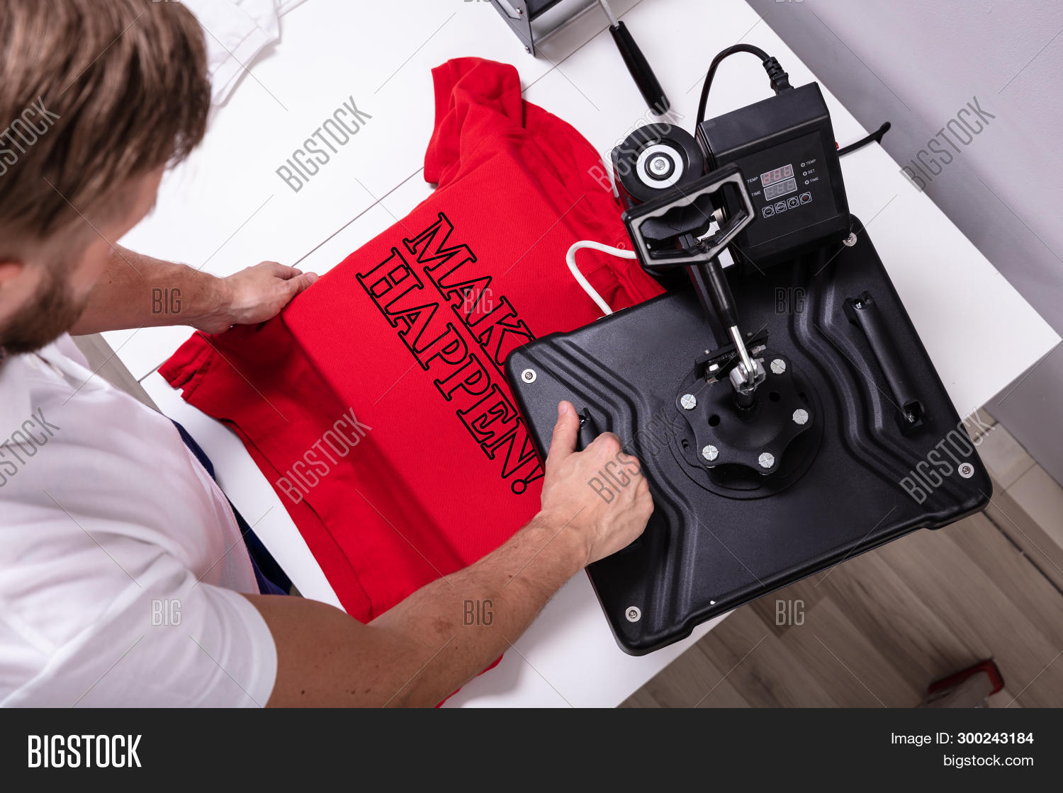 Man Printing On T Image & Photo (Free Trial) | Bigstock