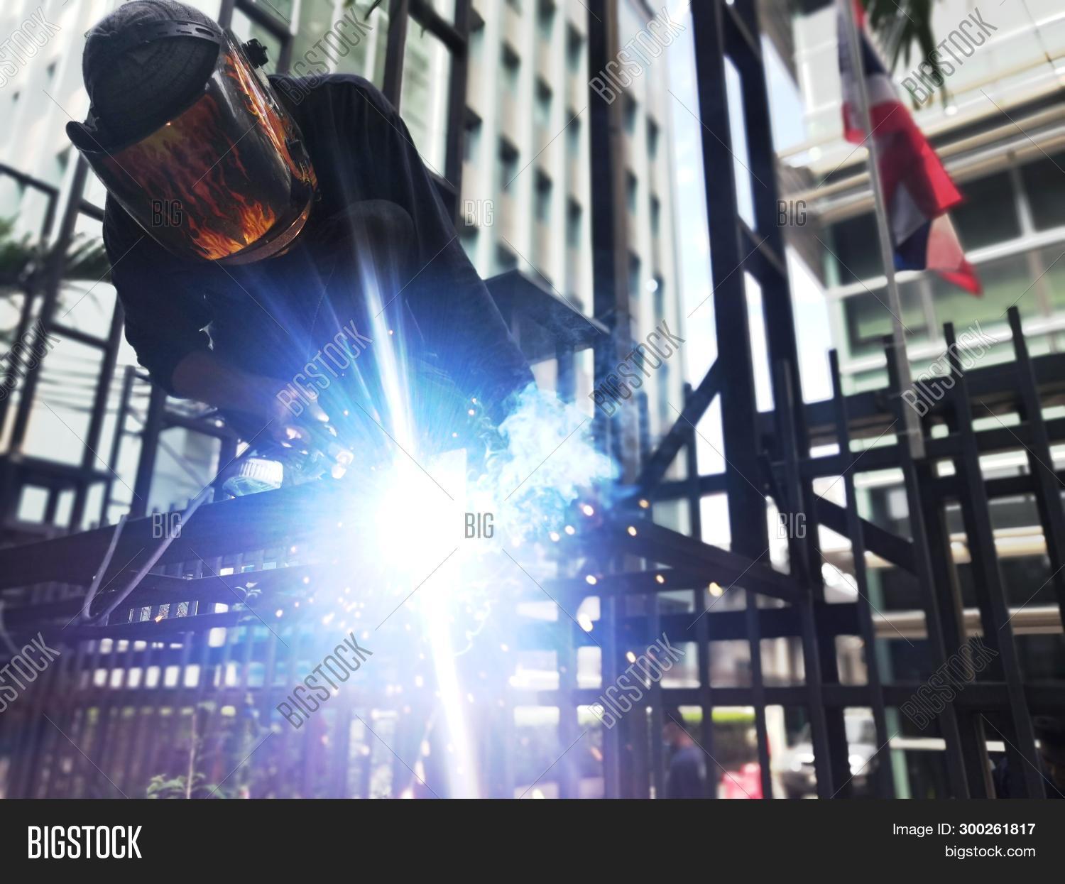 Welder On Steel Image & Photo (Free Trial) | Bigstock