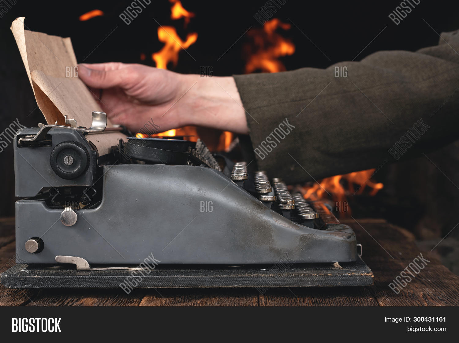 Writer Typing Text On Image & Photo (Free Trial) | Bigstock