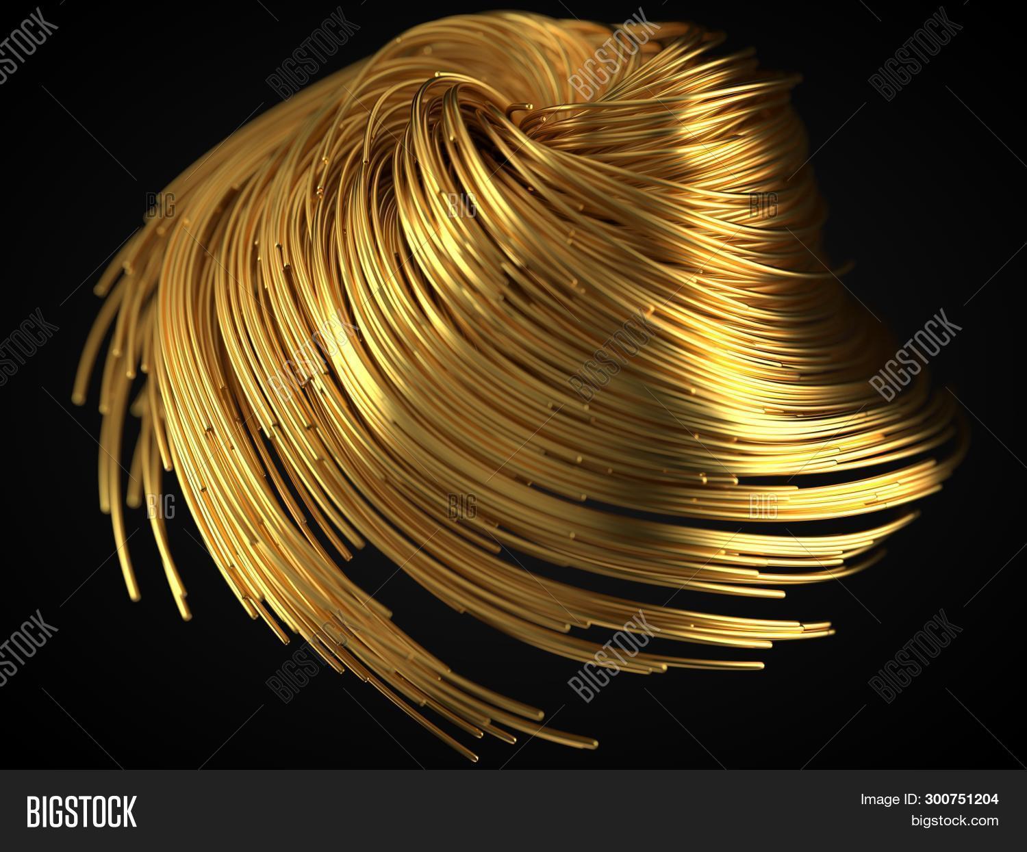 Golden Strings Flowing Image & Photo (Free Trial) | Bigstock