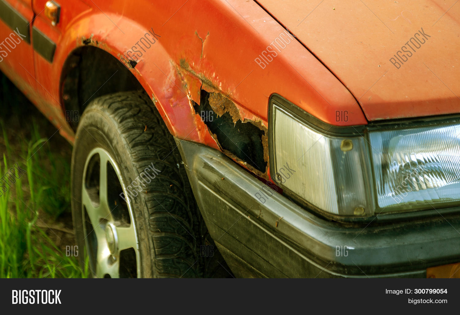 Rusty Car. Red Old Image & Photo (Free Trial) | Bigstock