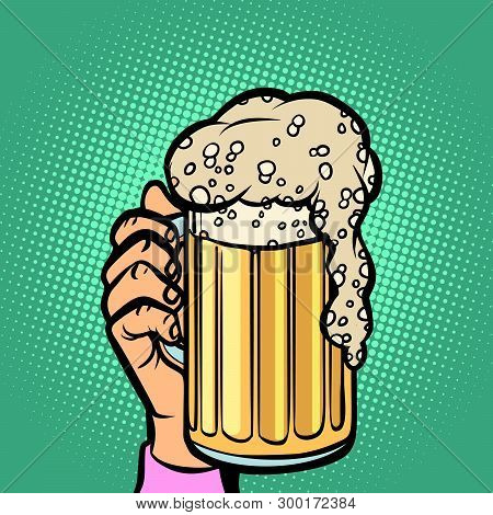 Glass Beer Mug. Comic Vector & Photo (Free Trial) | Bigstock