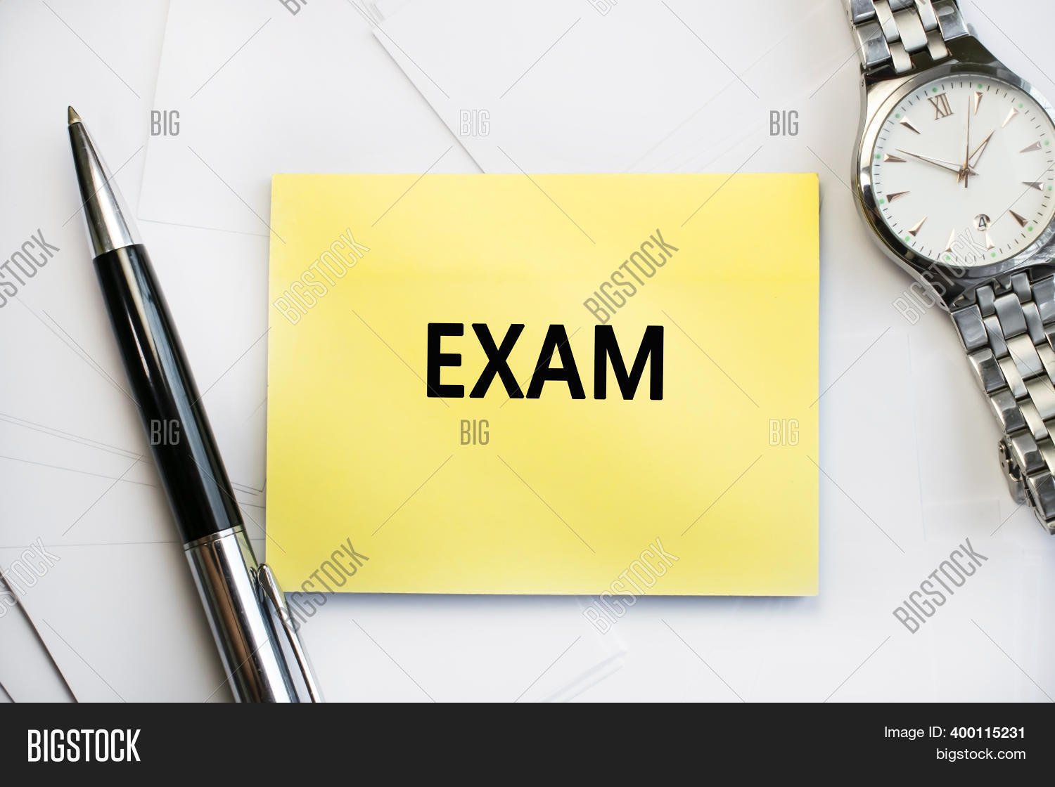 Exam Written On Yellow Image & Photo (Free Trial) | Bigstock