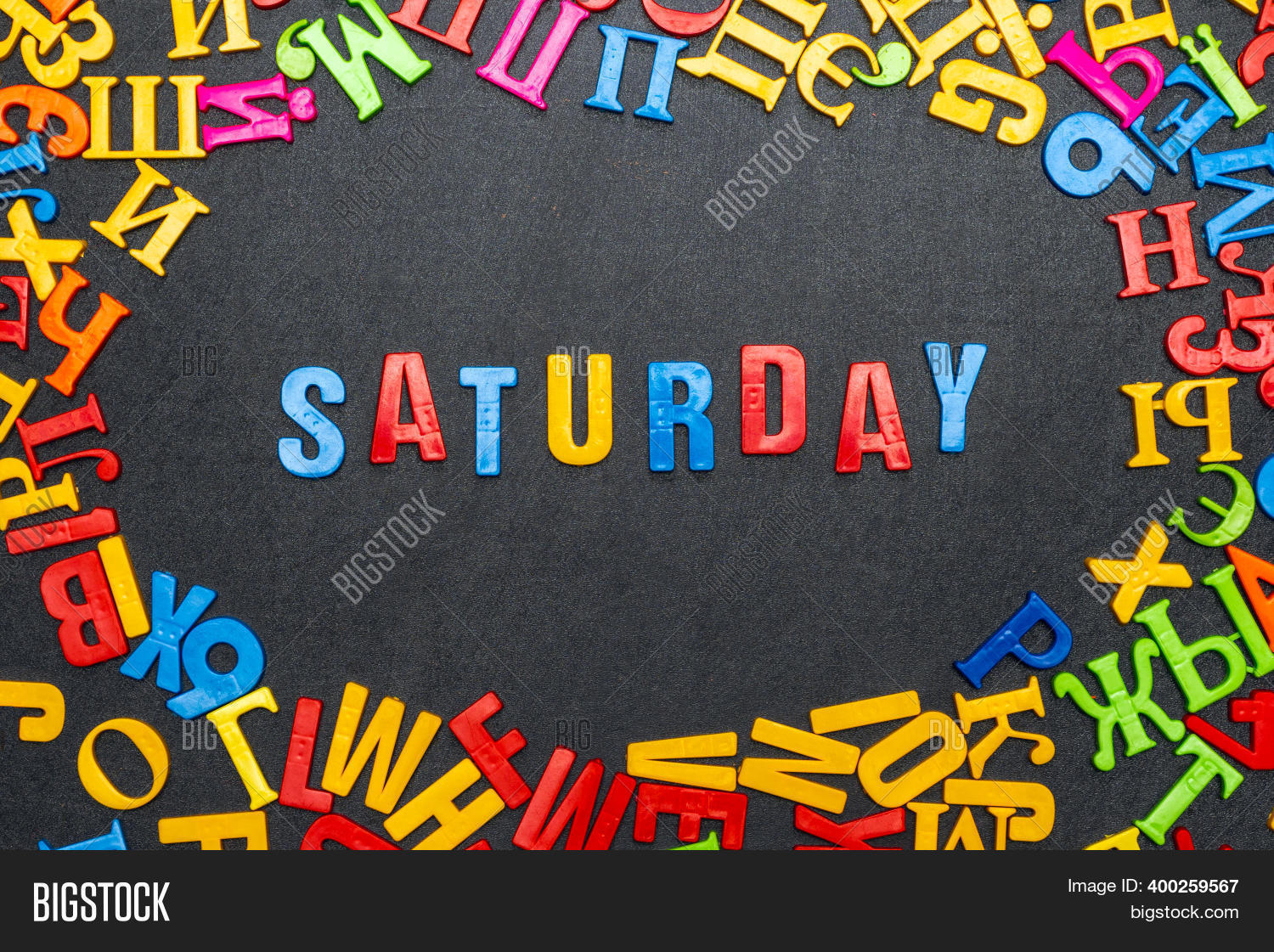 Saturday Word Made Image & Photo (Free Trial) | Bigstock