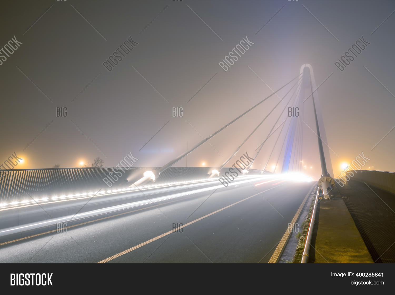 Bridge Whit Blue Light Image & Photo (Free Trial) | Bigstock