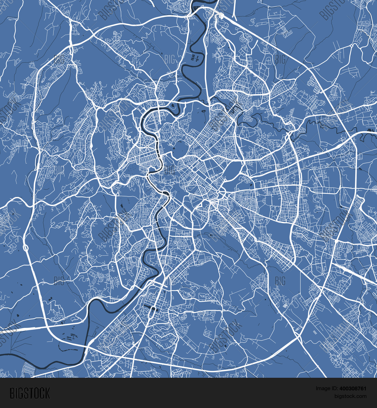 Vector Map Rome. Vector & Photo (Free Trial) | Bigstock