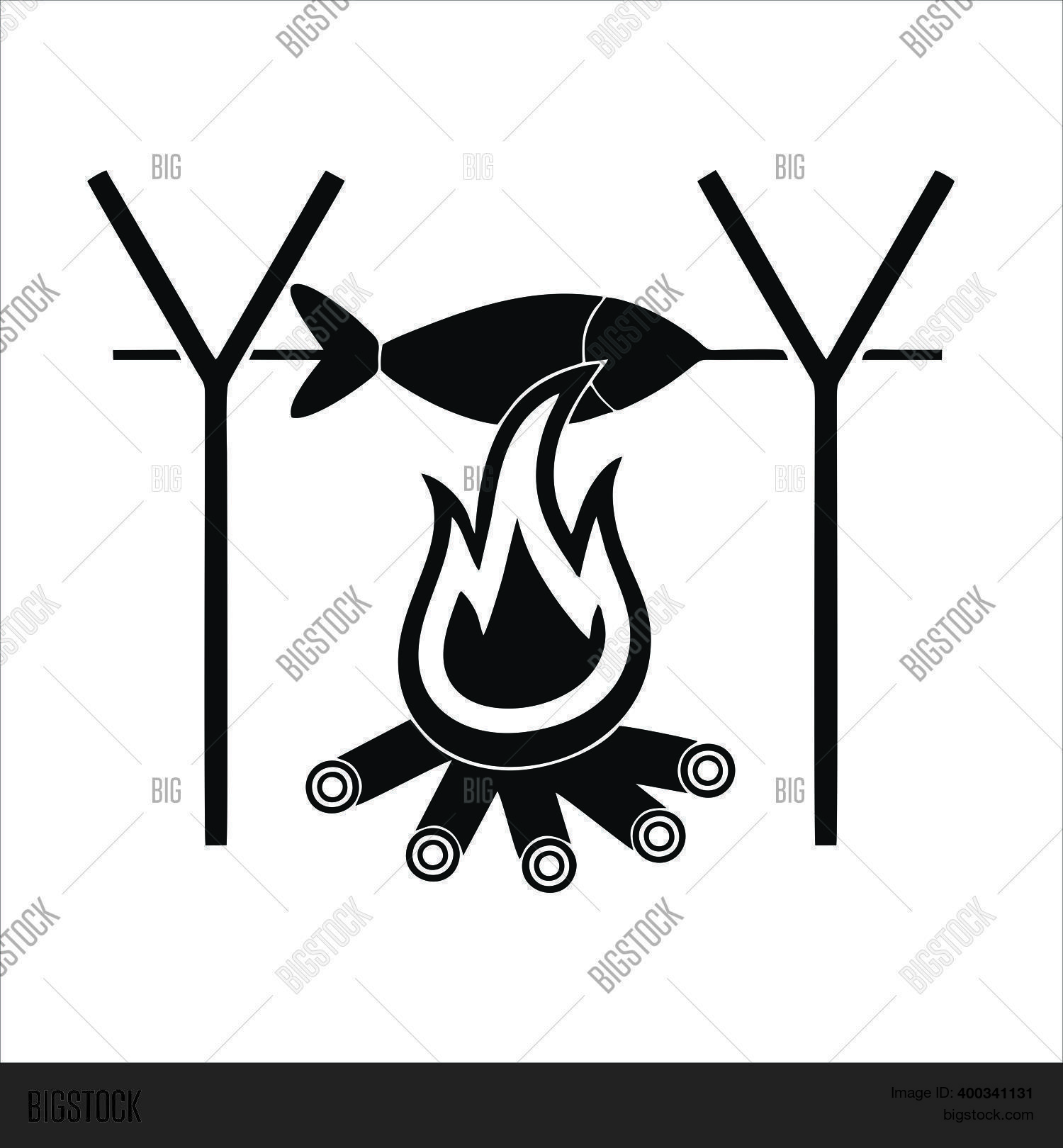 Cooked Fish Clip Art Black And White