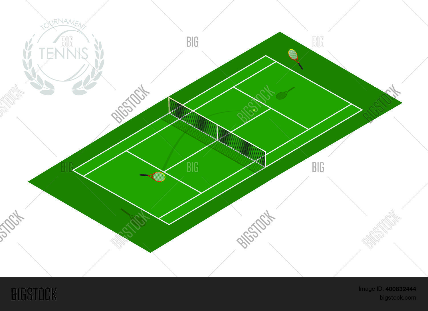 Sports Tennis Court Vector & Photo (Free Trial) | Bigstock