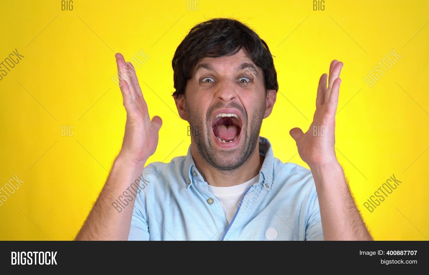 Close- Face Amazed Man Image & Photo (Free Trial) | Bigstock