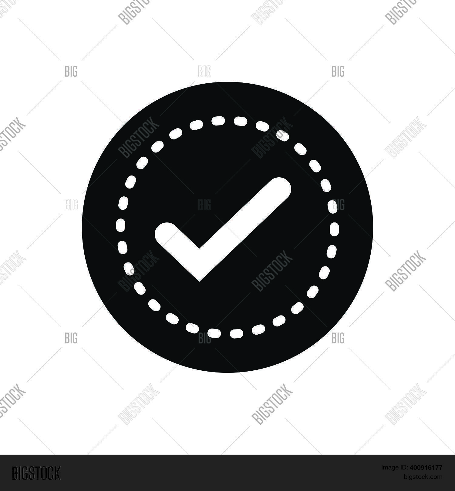 Black Solid Icon Sure Vector & Photo (Free Trial) | Bigstock