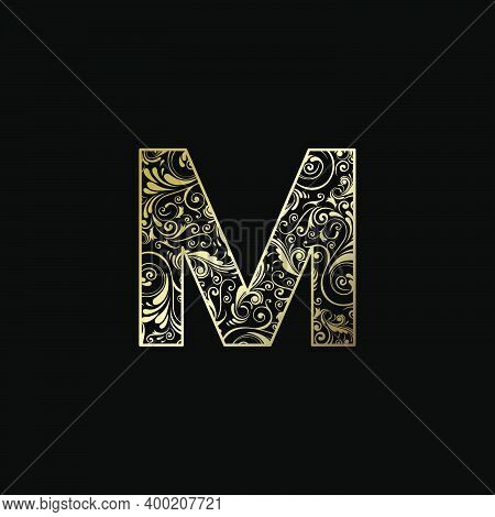 Ornate Letter M Logo Vector & Photo (Free Trial) | Bigstock