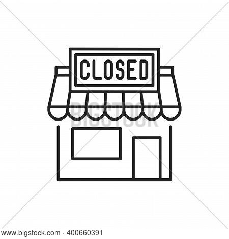 Closed Shop Line Vector & Photo (Free Trial) | Bigstock
