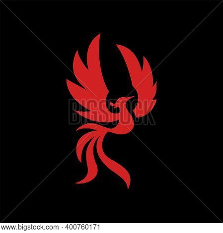 Great Red Phoenix Vector & Photo (Free Trial) | Bigstock