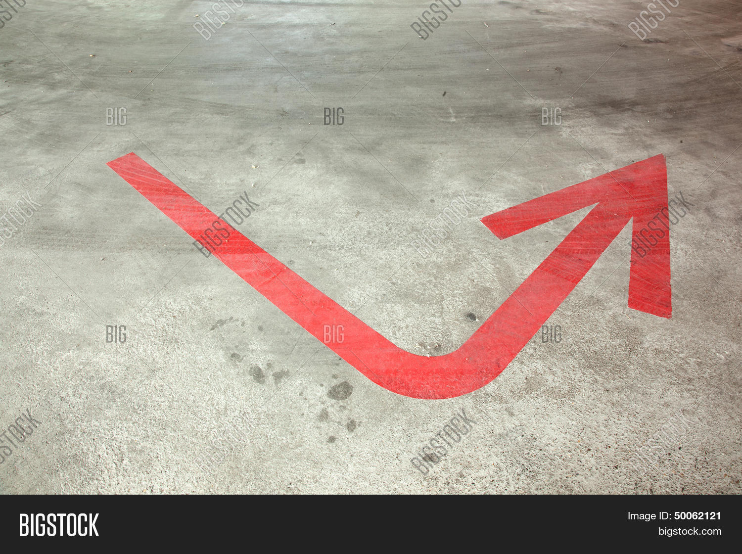 Red Arrow On Floor Image & Photo (Free Trial) | Bigstock