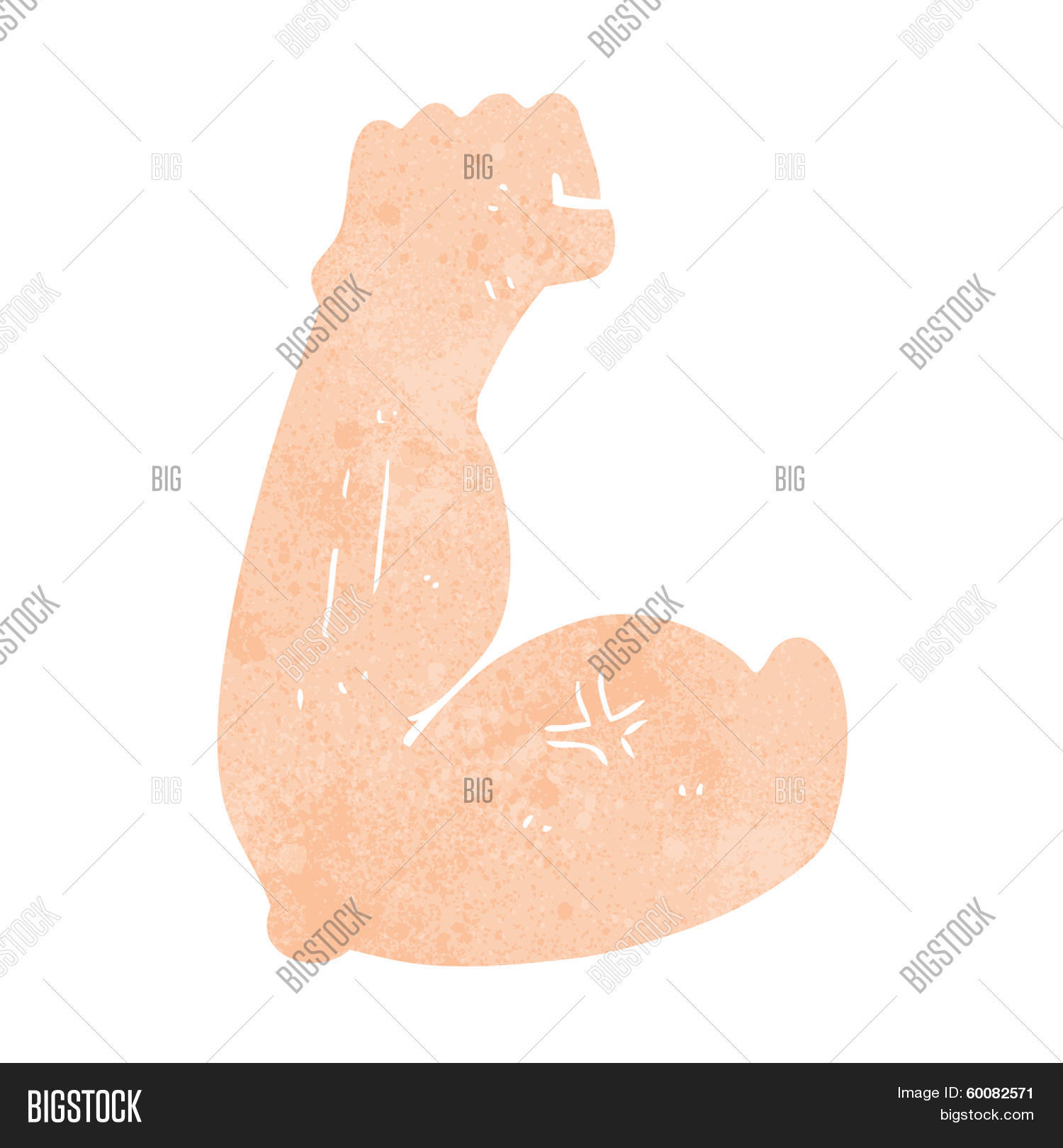 Flexing Bicep Cartoon Vector & Photo (Free Trial) | Bigstock