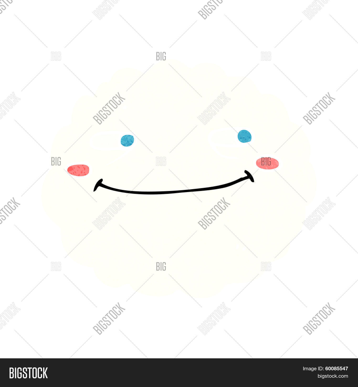 Cartoon Happy Cloud Vector & Photo (Free Trial) | Bigstock