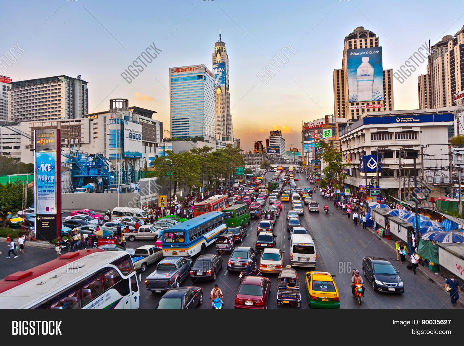 Main Road Bangkok Image & Photo (Free Trial) | Bigstock