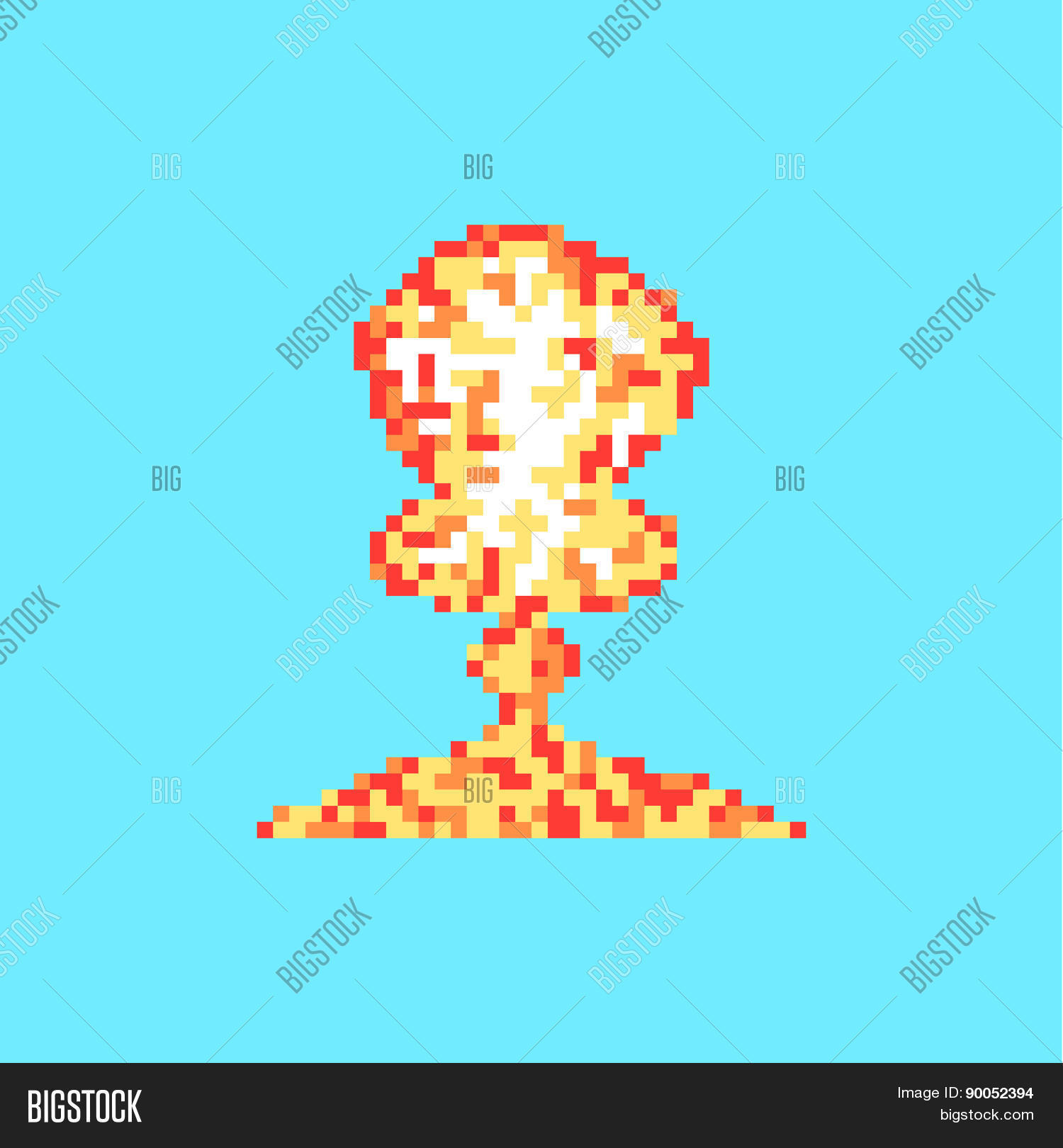 Pixel Art Explosion Vector & Photo (Free Trial) | Bigstock