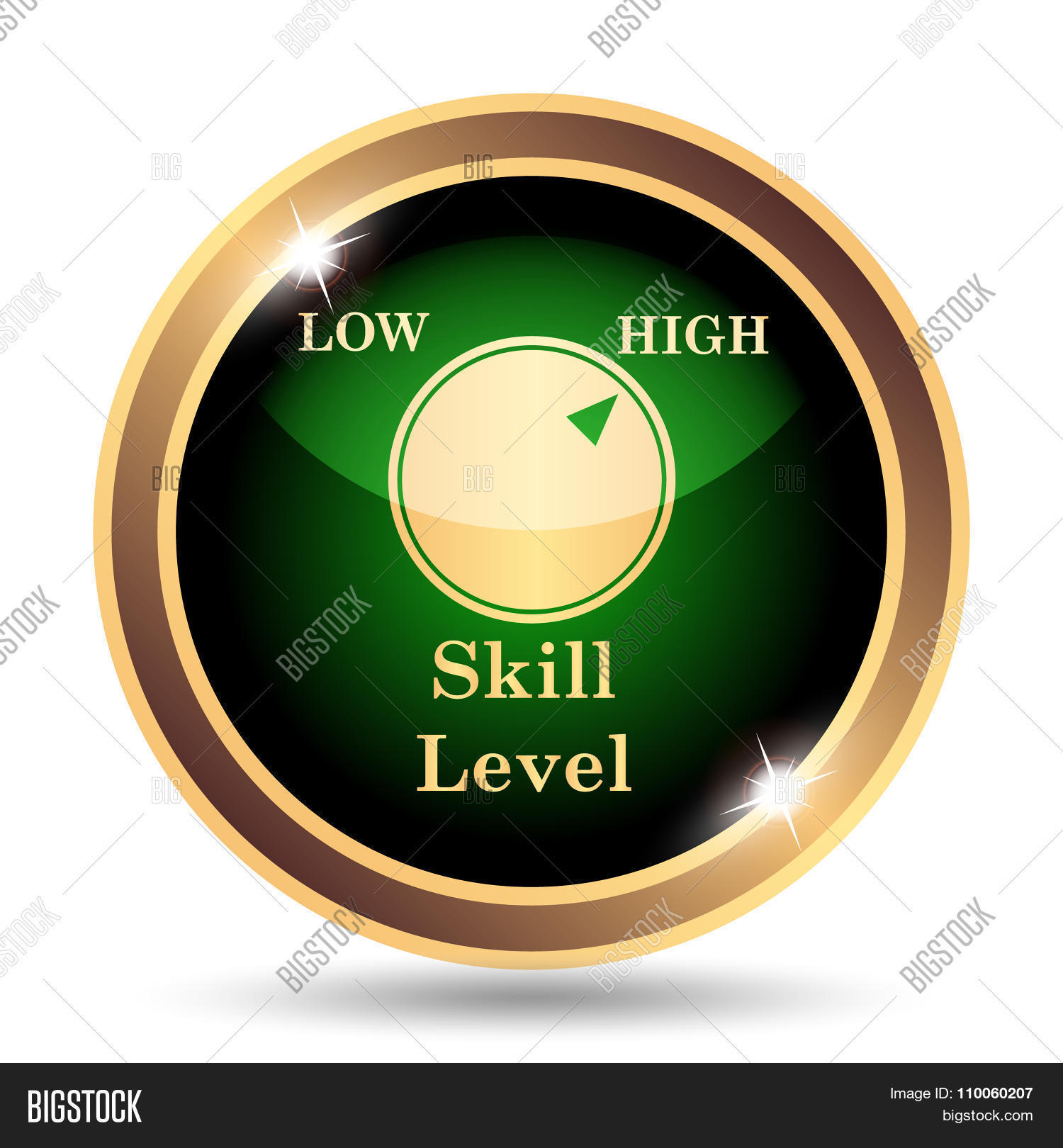 Gold Green Skill Level Image & Photo (Free Trial) | Bigstock