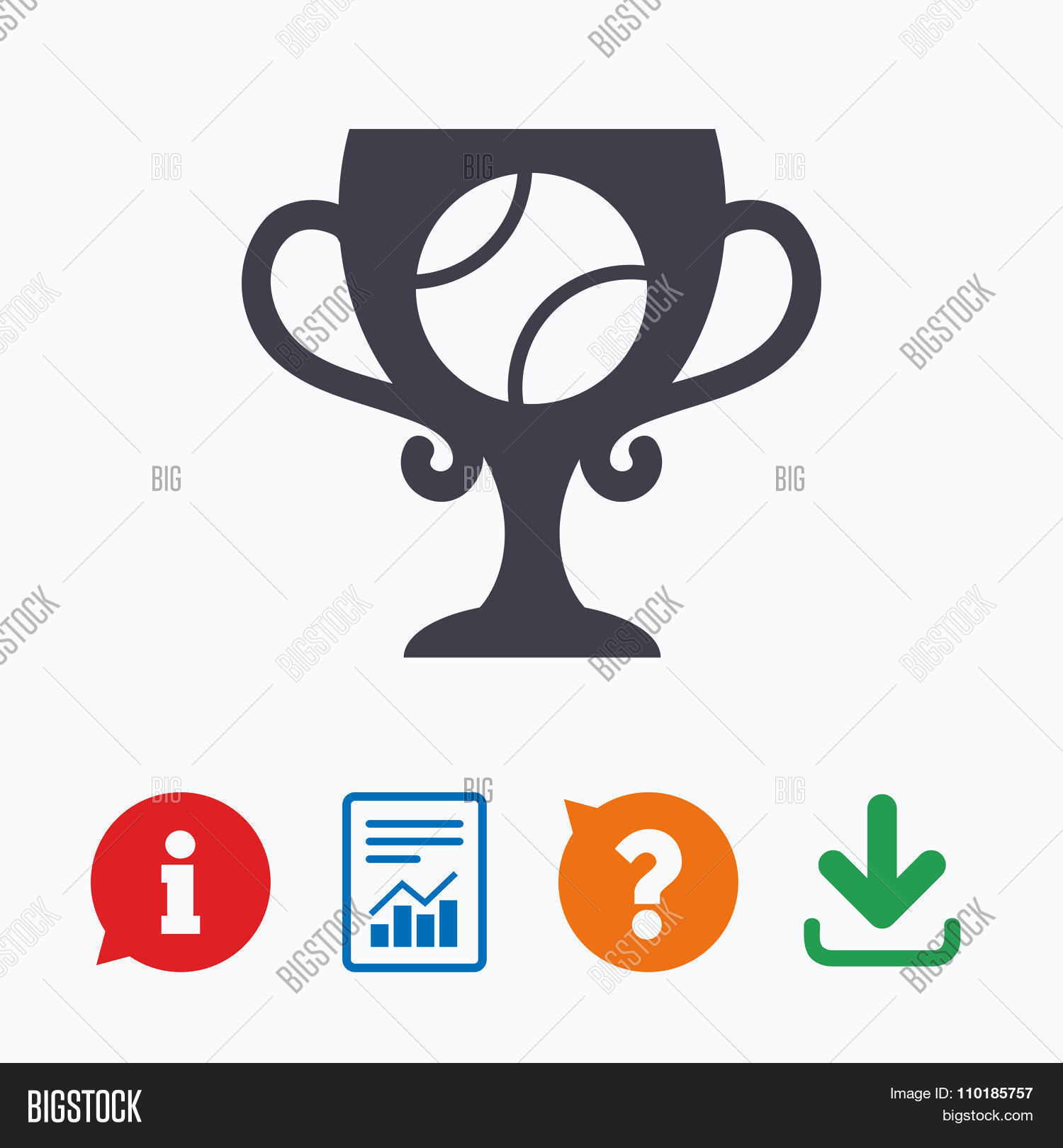 Tennis Ball Sign Icon Vector & Photo (Free Trial) | Bigstock