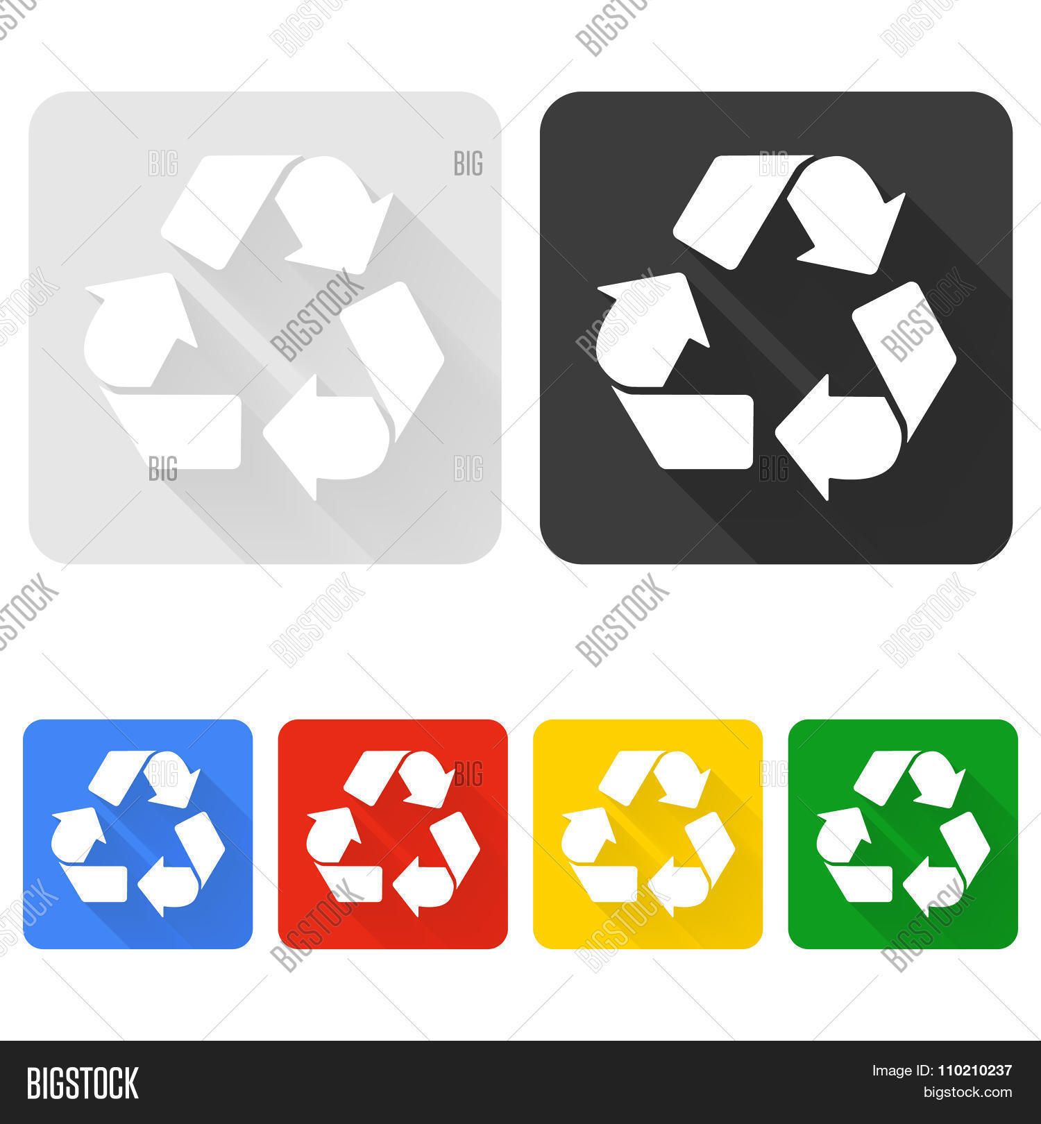 Recycle Symbol Shadow Vector & Photo (Free Trial) | Bigstock