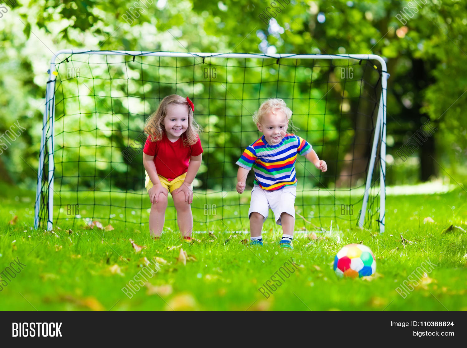 Kids Playing Football Image & Photo (Free Trial) | Bigstock